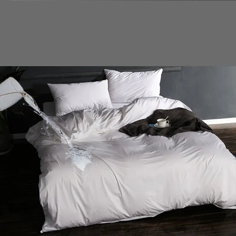 Водонепроницаемые пододеяльники ZHENXISHUSHIMOXI, хлопок, комплект 2 шт. Pillowcases 2PC, White