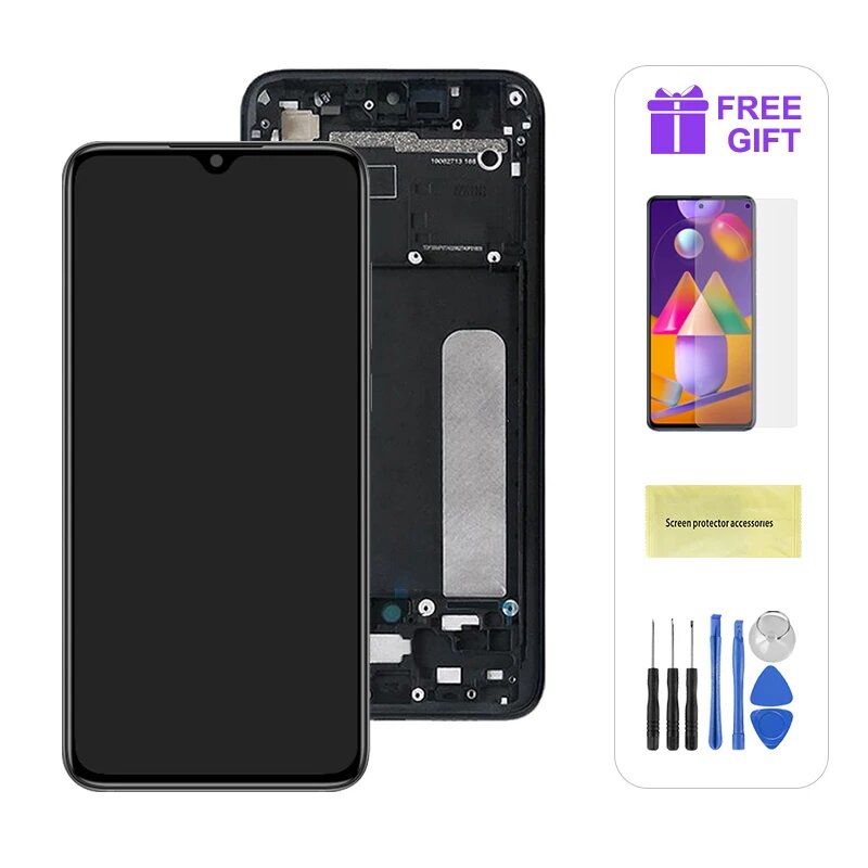 Протестировано для Xiaomi Mi CC9 для Xiaomi Mi 9 Lite M1904F3BG, ЖК-дисплей, сменный преобразователь сенсорного экрана в сборе Black With Frame