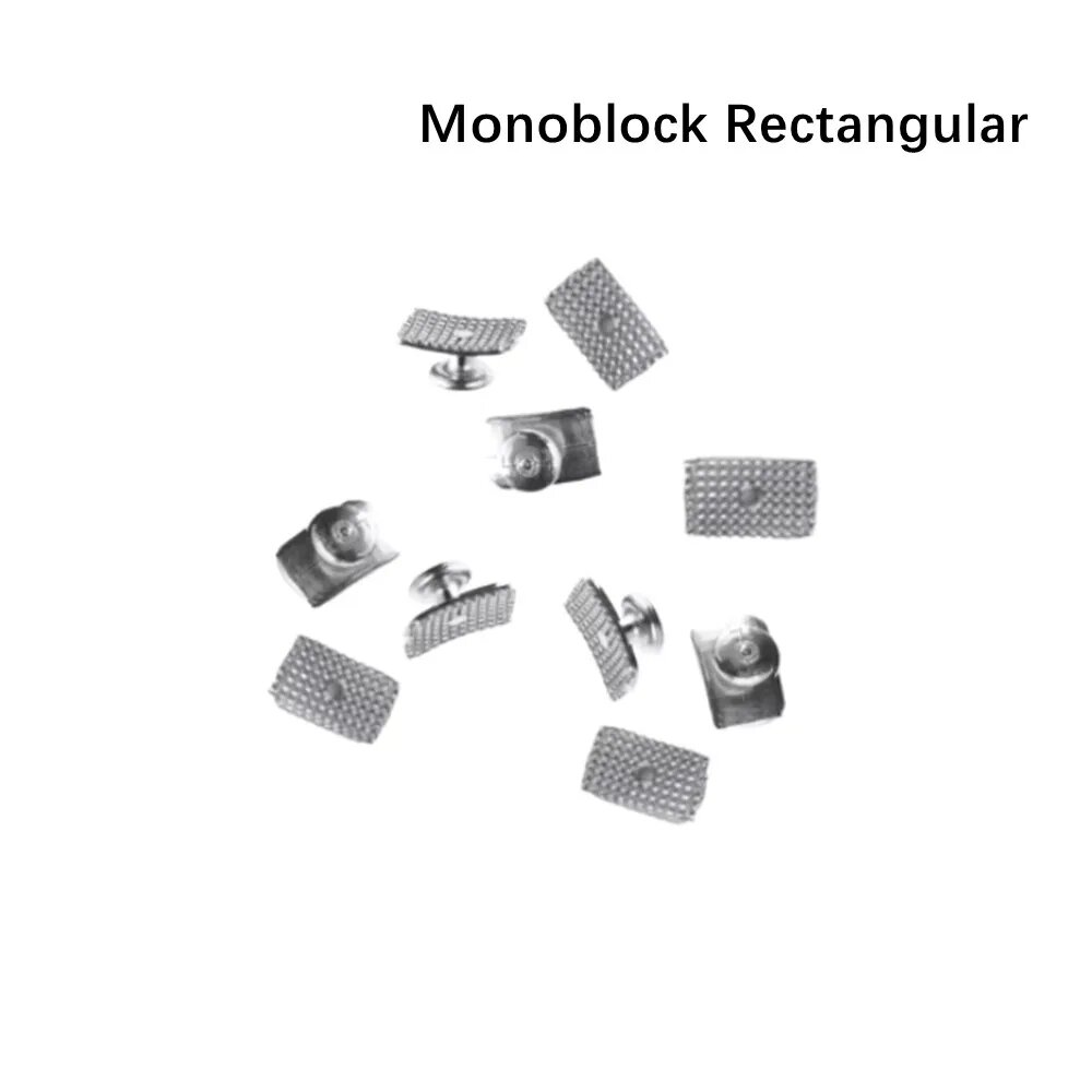 1 упаковка, стоматологическая ортодонтическая лингвальная кнопка, обжимной крючок, S- Monoblock Rect