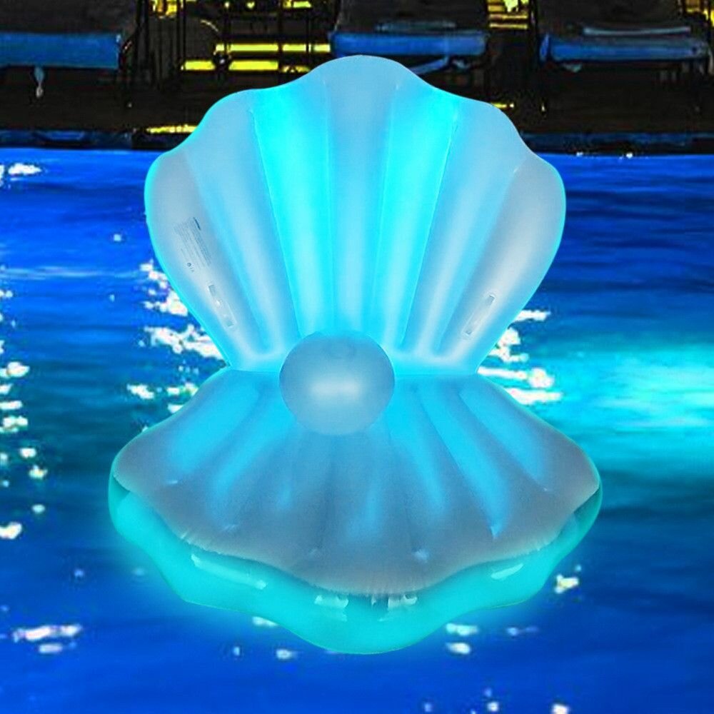 Надувной круг для плавания, надувной диван в форме жемчужной раковины, надувной плавучий матрас, надувная кровать, игрушка-каталка, украшение для дня рождения, оформление сцены.