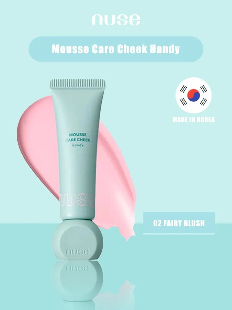 Румянец на лице Nuse Mousse Care Cheek Handy , 10 г - #02 Fairy Blush