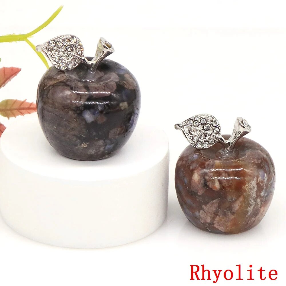 Статуэтка яблоко из риолита, 1pc