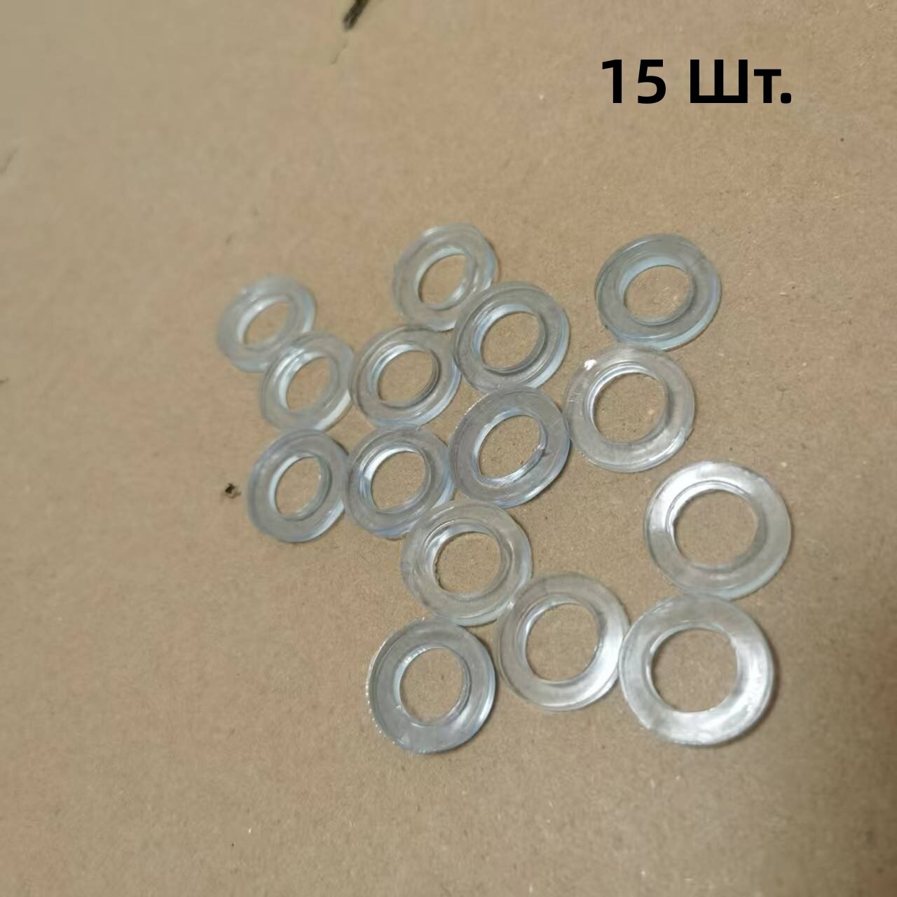 Набор уплотнительных колец силиконовых прозрачных 15 шт, 1/2 дюйма, для сантехники и систем фильтрации
