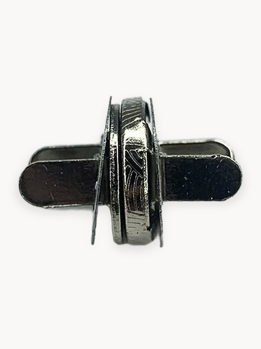 Магнитная кнопка D10 мм. - 10 штук, неодимовая, серебристая.