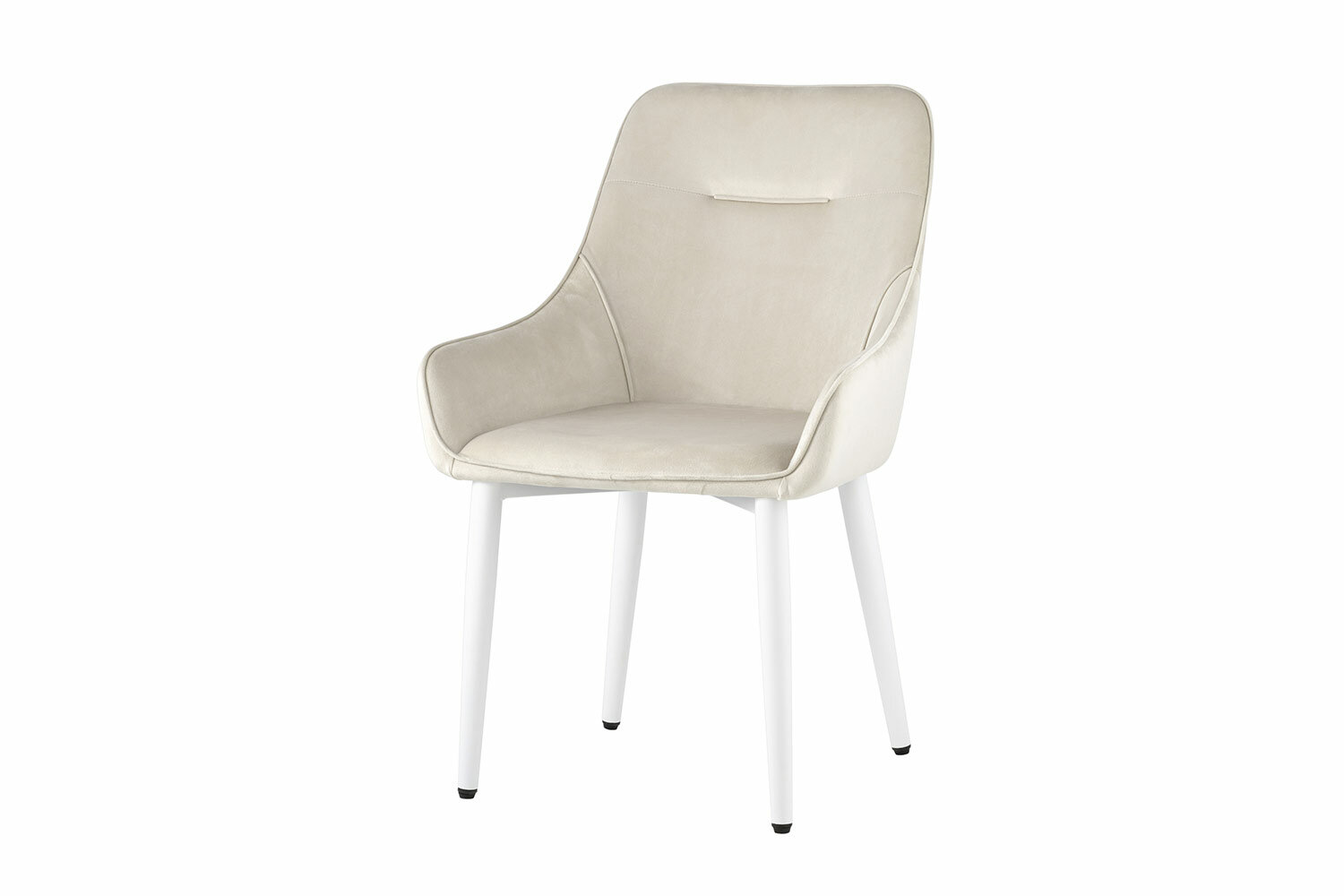 Стул кухонный Hoff Диана, 56х87х60 см, мягкий, со спинкой, цвет кремовый, белый