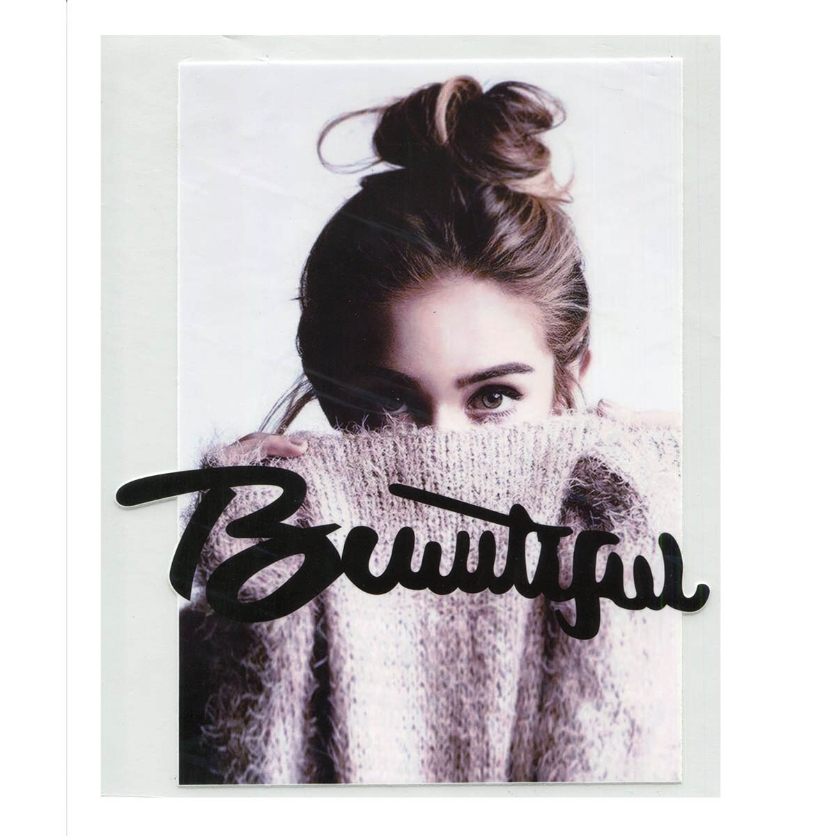 Термотрансфер на одежду 'Beautiful', Айрис, ALP-013, 18*22 см