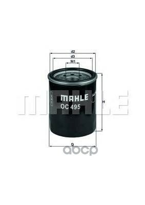 Фильтр масляный Mahle/Knecht арт. oc495 - высокое качество товара по низкой цене