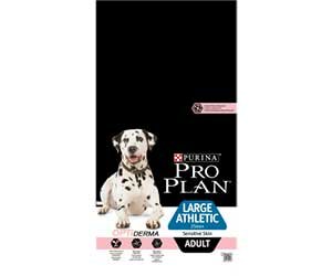 Сухой корм proplan для собак крупных пород с атлетическим телосложением с чувствительной кожей лосось и рис opti health large adult athletic 14кг