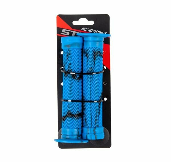 Грипсы 150мм черн/синие