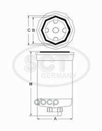 Топливный фильтр CITROEN JUMPER III 3.0 HDI 11- SCT арт. st6110