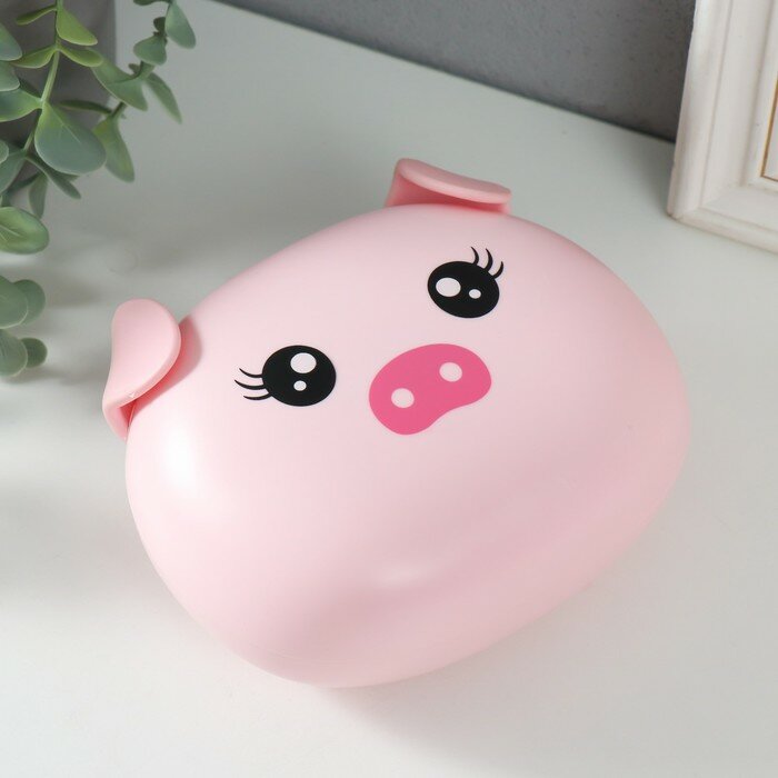 Шкатулка музыкальная механическая «Пятачок», пластик, 15×12.7×7 см