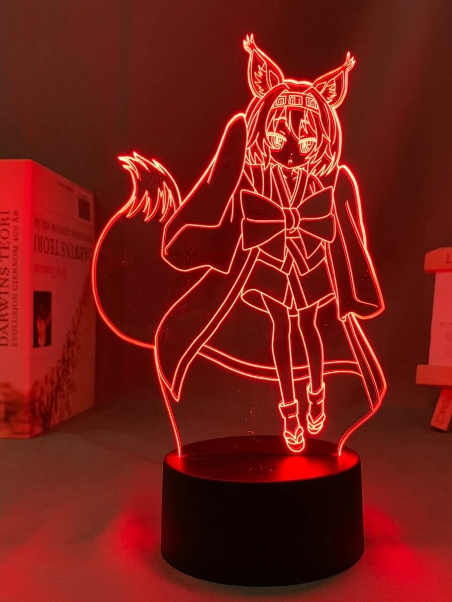Ночник Аниме Нет игры нет жизни - Anime No Game No Life. Подарок фанату аниме и манги — декор в комнату с любимыми персонажами, в стиле отаку и японской анимации.