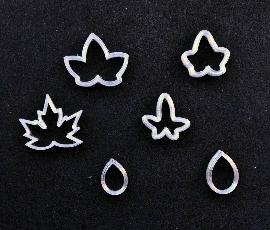 Пластиковые каттеры "Листья Малыши "