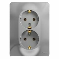 Glossa роз. 2 мест. с/з, алюм. GSL000324