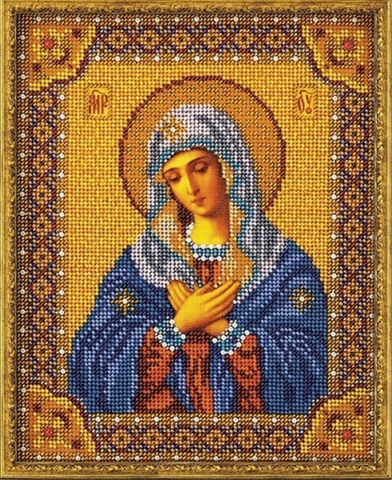 Набор для вышивания Радуга бисера #В-153 Умиление Богородицы, Вышивка бисером, 20 x 25 см
