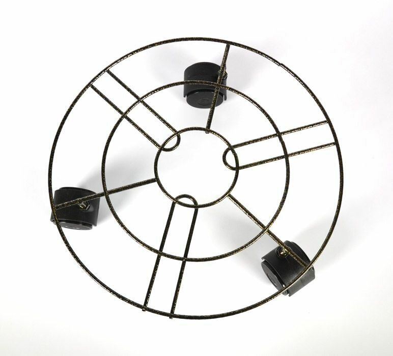 Цветочница на колесиках под 1 горшок Мишень / D33,5см