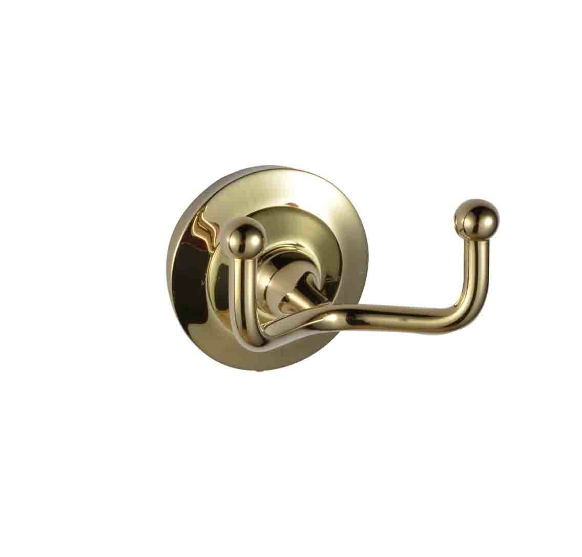 Крючок для ванной двойной для полотенец