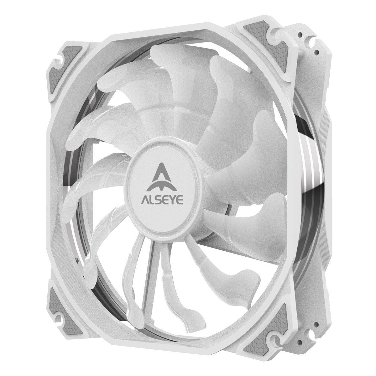 Набор из 3 вентиляторов Alseye M120-P KIT, 120мм, 800~1700rpm, 4-pin, белый/ARGB