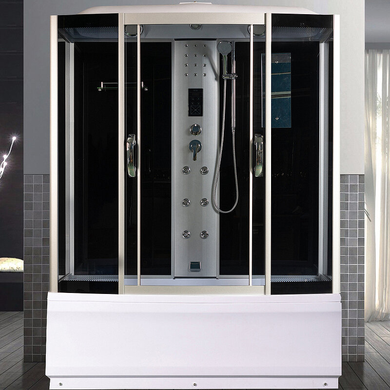 Душевой бокс River Dunay 150x80 ТН 10000001288 с поддоном, современный стиль