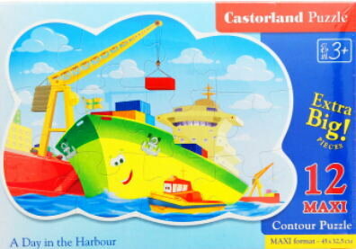 Пазл Castorland Maxi День в гавани, 12 эл, большой 0130/МХ-120130