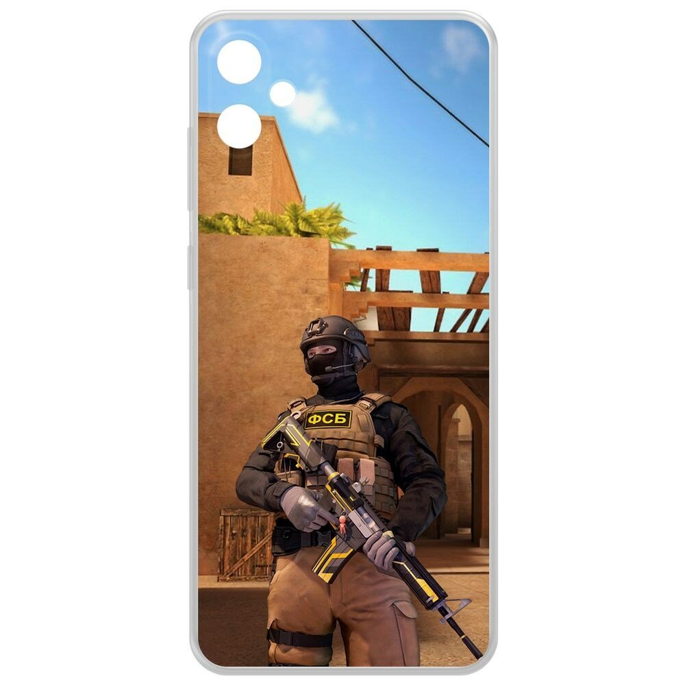 Чехол-накладка Krutoff Clear Case Cтандофф 2 (Standoff 2) - ФСБ для Samsung Galaxy A05