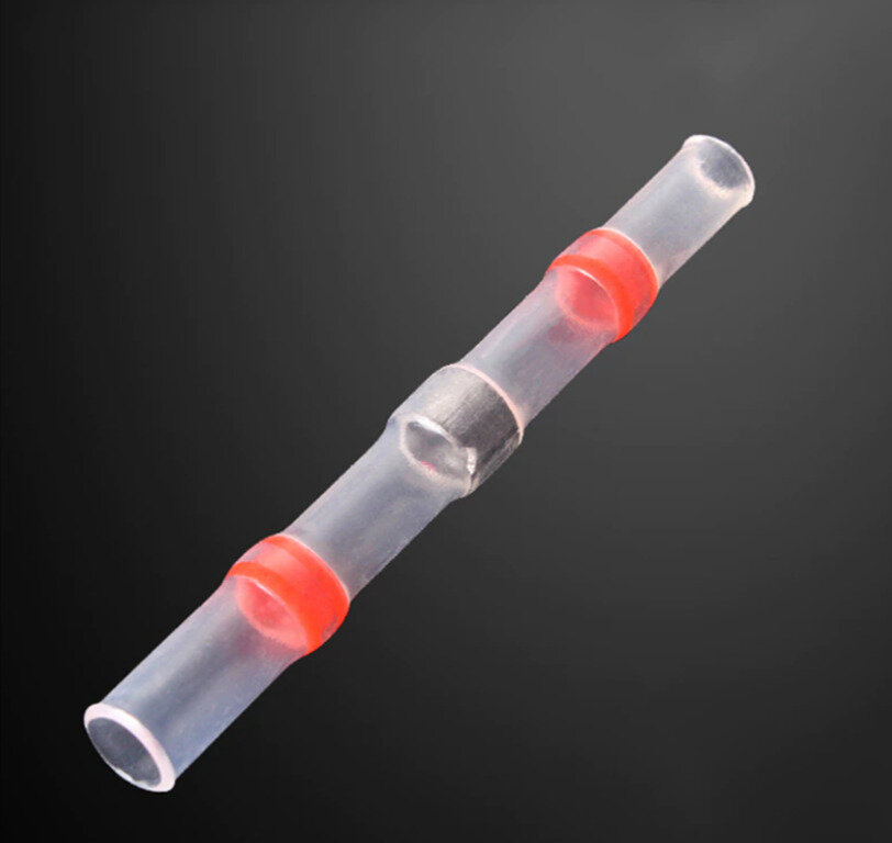 50 шт. Термоусадочные трубки / Термоусаживаемый соединитель / Гильза соединительная / Спайщик проводов / Коннектор термоусаживаемый для проводов / Клемма 0.5-1.5 мм2