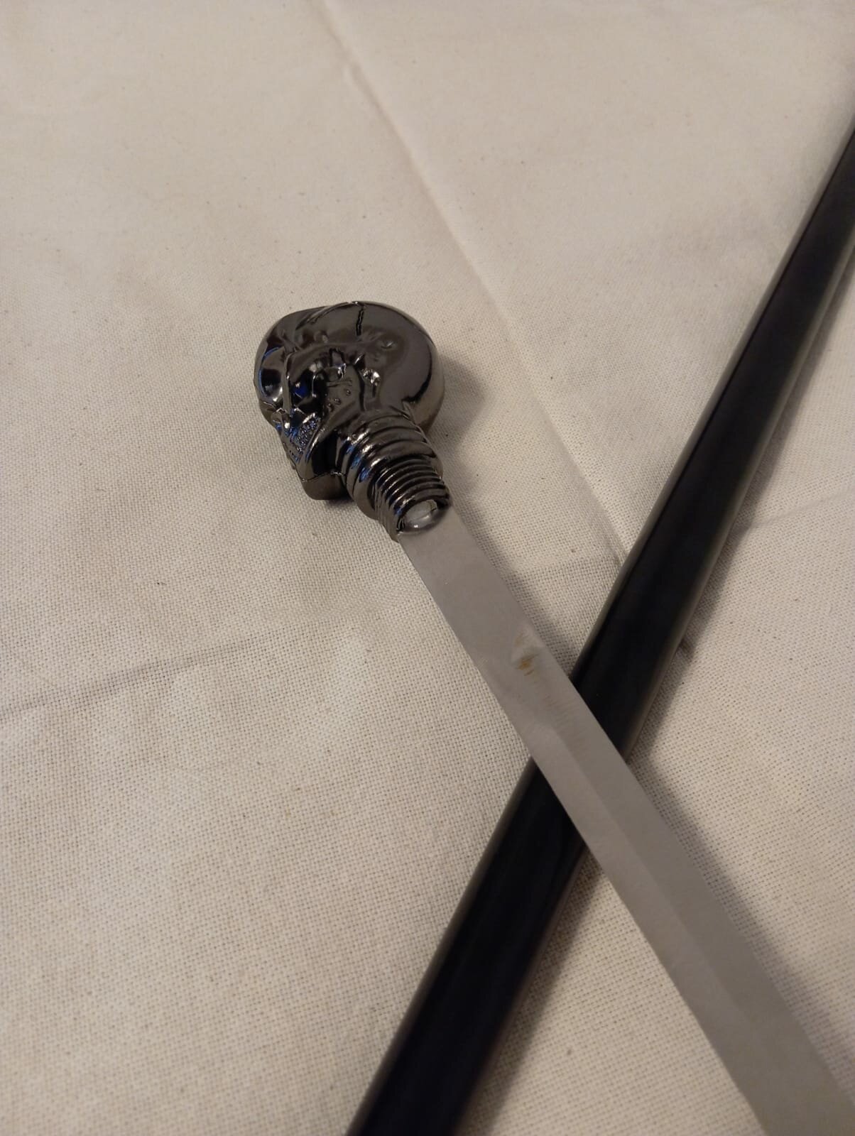 Трость опорная, сувенирная "Лич", с клинком