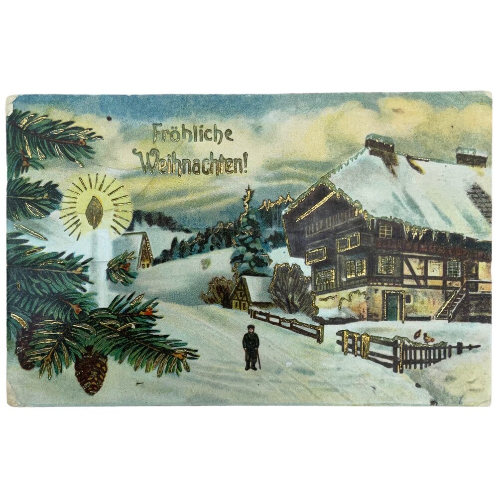 Почтовая открытка "Счастливого Рождества!" XX век, Германия