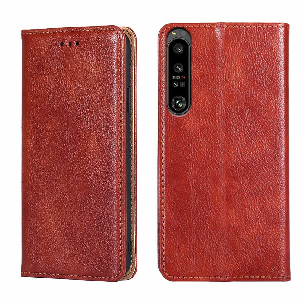 Чехол-книжка MyPads для Sony Xperia 1 IV / Сони Xperia 1 IV,(коричневый)