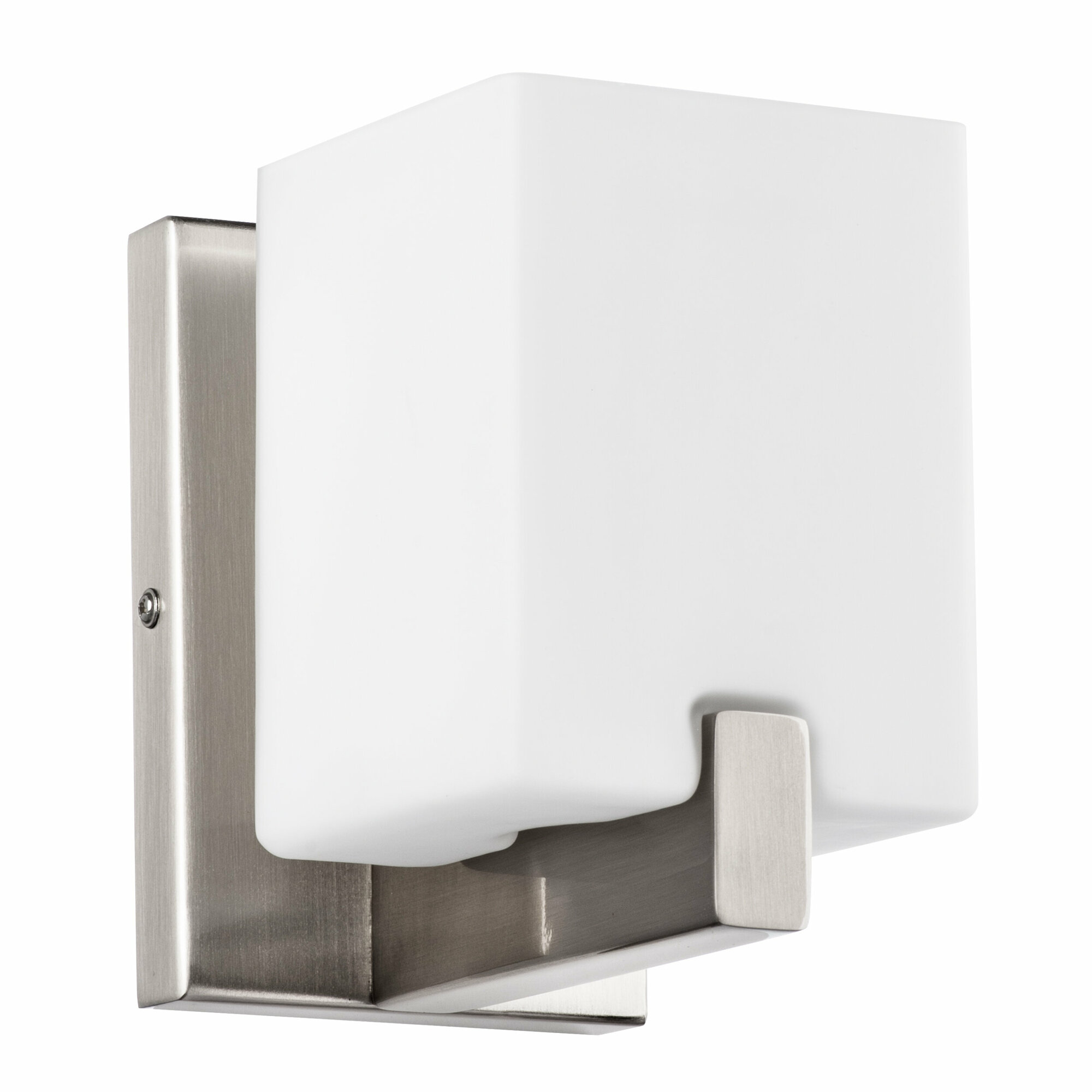 805610 Светильник настенный QUBICA 1х40W E14 13см никель/белый, шт