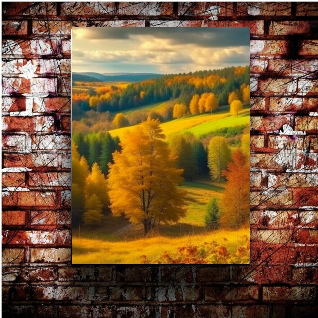Плакат "Живописная осень" Cool Eshe из коллекции "Природа", А4 (29,7 х 21 см)