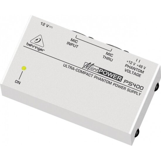 Внешний блок Behringer PS400 фантомного питания с переключаемым напряжением +48 / +12 В