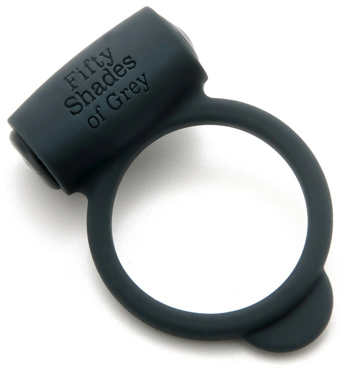 Темно-серое эрекционное кольцо Vibrating Love Ring с вибрацией Fifty Shades of Grey