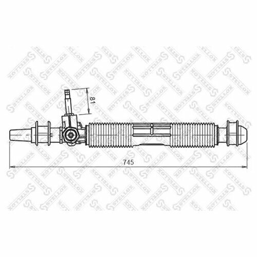 Рейка рулевая Stellox 0035020sx для Opel Ascona, Astra, Kadett, Vectra