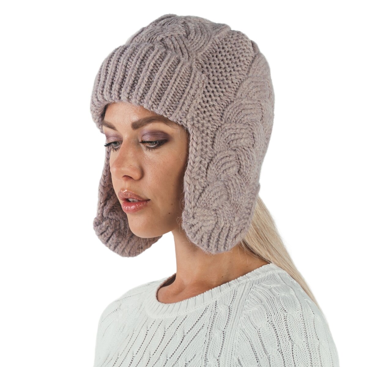 Шапка-ушанка для женщин