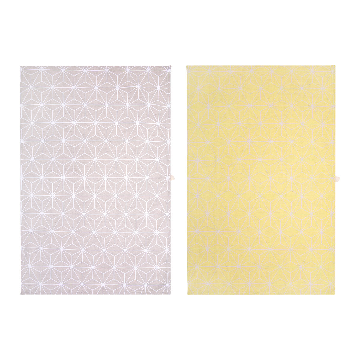 S-CHIEF НК-82-39-SS70 Кухонный набор полотенец 39х60 2шт 50% хлопок 50% лен серый Звезды сканди