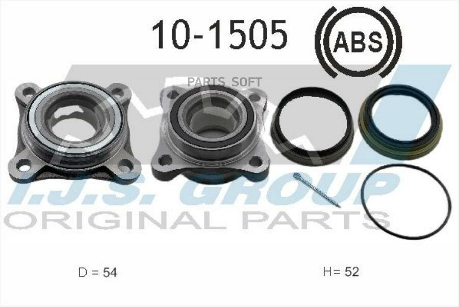 Комплект ступичного подшипника TOYOTA LandCruiser 03- IJS арт. 101505