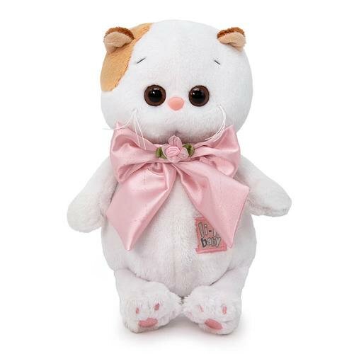 Budi Basa Мягкая Игрушка Кошечка Ли-Ли BABY с розовым бантом (20см, в подарочной коробке) LB-120, (О