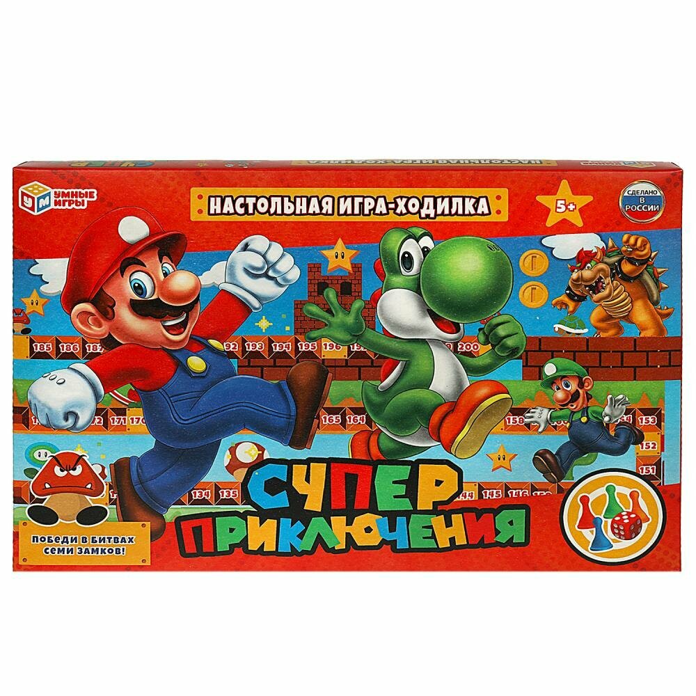 Настольная игра-ходилка Супер приключение Умные игры 4650250573999