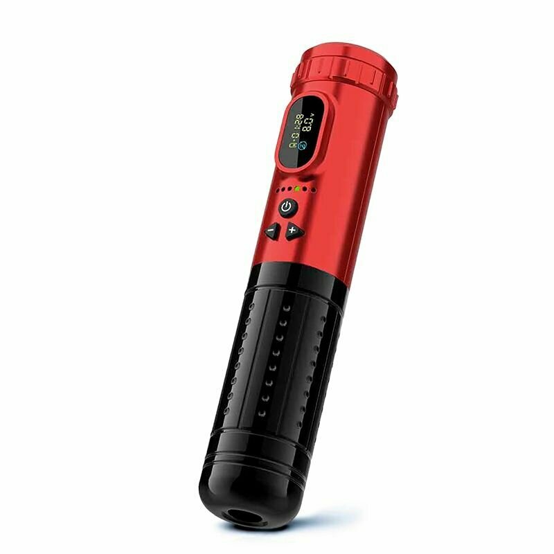 Беспроводная машинка для тату и татуажа EZ P2 DotFree Wireless Tattoo Pen Red