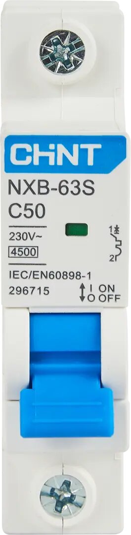 Автоматический выключатель Chint NXB-63S 1P C50 А 4.5 кА