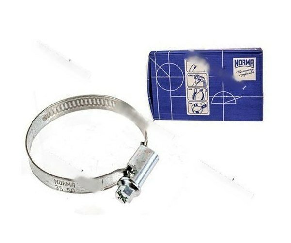 Хомут Norma 35-50, 100 шт, оцинкованный, универсальный, надежный