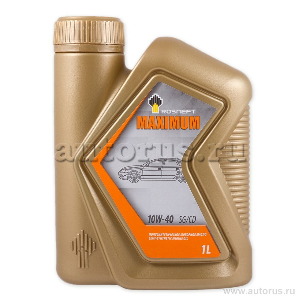 Масло моторное rosneft maximum 10w-40 полусинтетическое 1 л 40814332