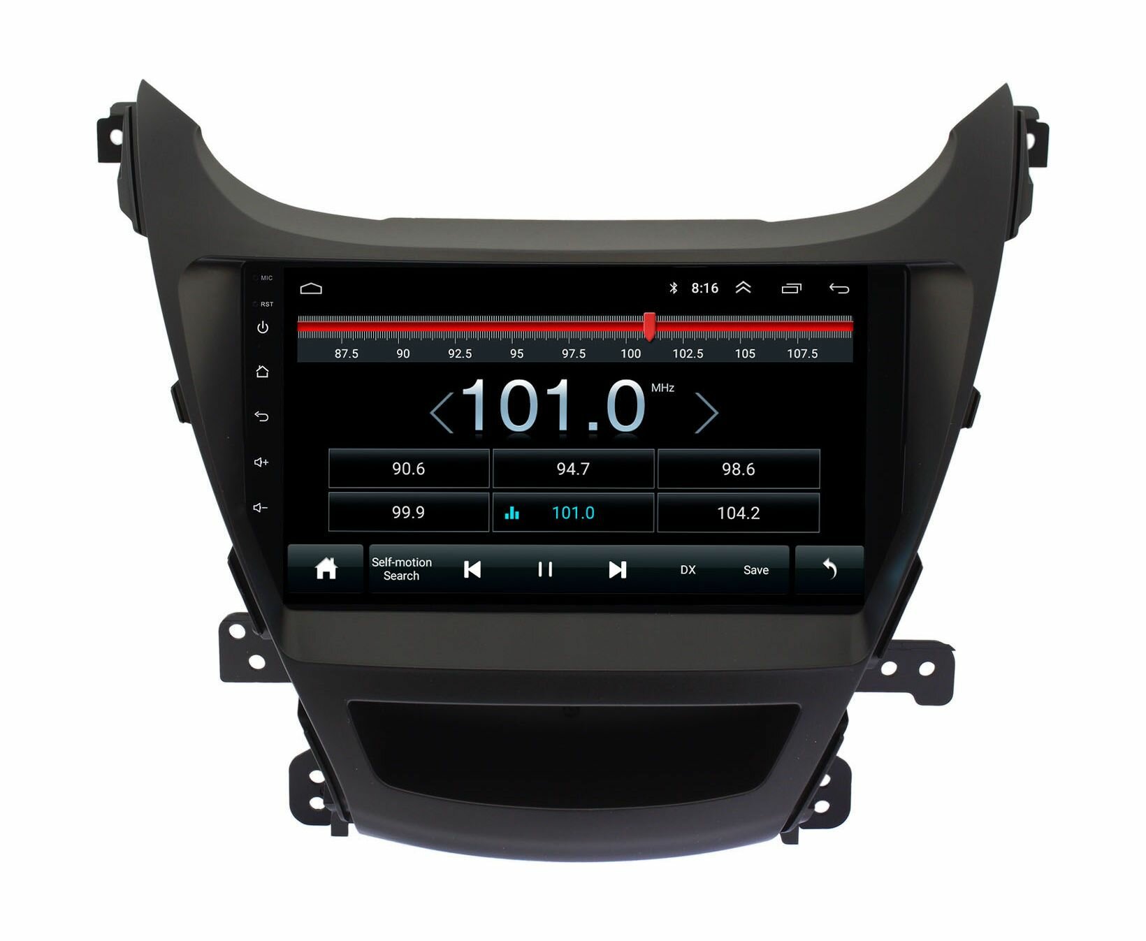 Автомагнитола с рамкой 2 din 9 дюймов для Hyundai Elantra 5 2013-2015 рестайлинг / Android 6Gb+128Gb / GPS / Поддержка сим-карты / Камеры 360 гр./ Встроенные кулер охлаждения