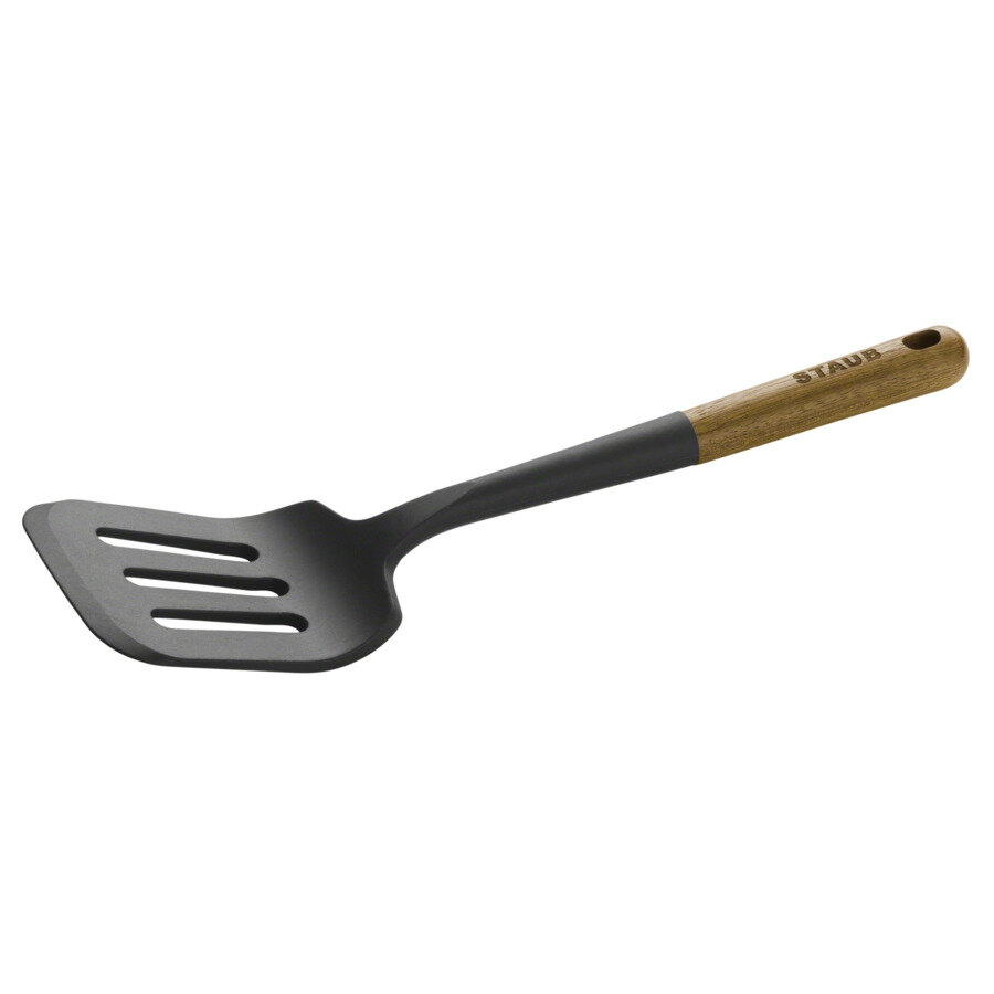 Лопатка с прорезями Staub 31 см, силикон, для дома и ресторана