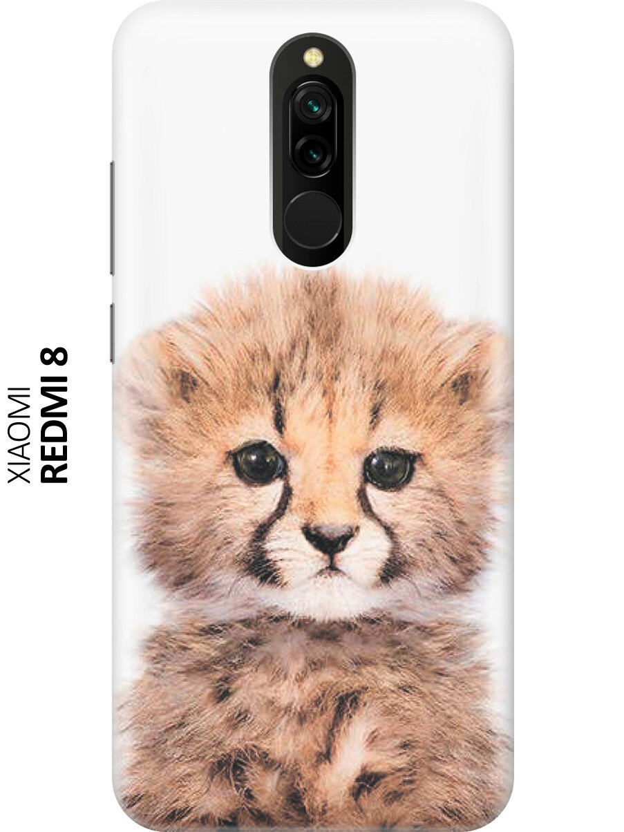 Силиконовый чехол на Xiaomi Redmi 8 / Сяоми Редми 8 с принтом "Гепарденок"