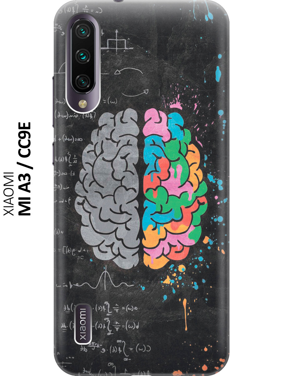 Силиконовый чехол на Xiaomi Mi A3 / CC9e / Сяоми Ми А3 / Ми СС9е с принтом "Красочное полушарие"