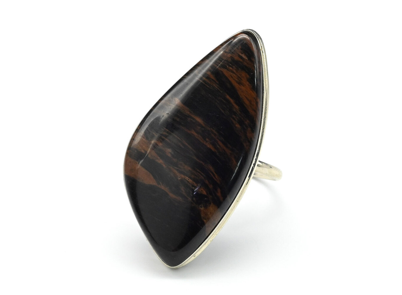Кольцо, обсидиан