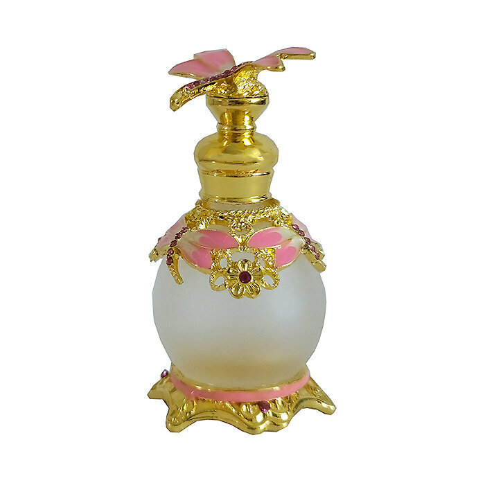 Флакон для масляных духов стрекоза 17мл розовая