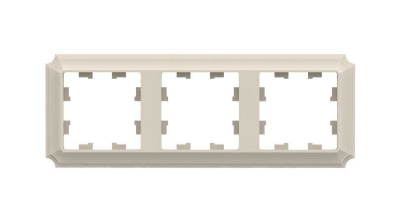 Рамка 3-м AtlasDesign Antique универс. беж. SE ATN100203